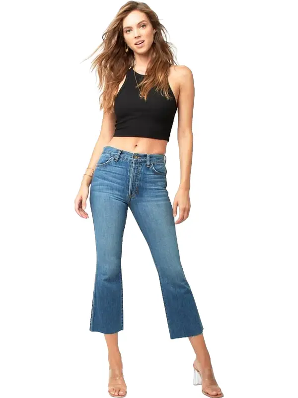 SIWY Lucette High-waist Crop Flare - Denim