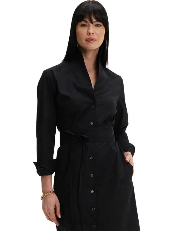 SARAH ALEXANDRA Shirt Dress - Black