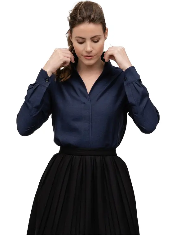 SARAH ALEXANDRA Signature Parisian Dream Shirt - Navy