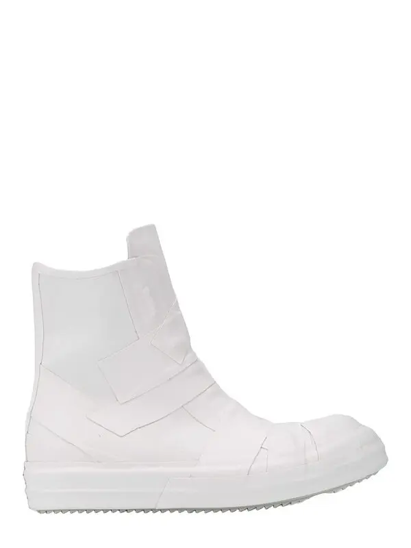 Rick Owens Panelled Ankle Boots - White