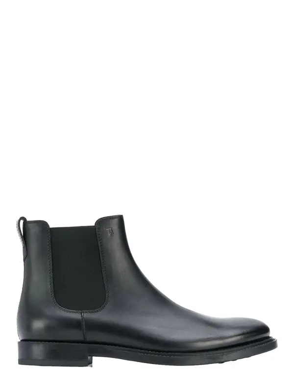 TOD'S Leather Chelsea Boots - Black