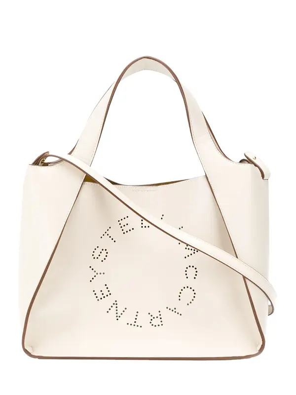 Stella McCartney Small Logo Tote - White
