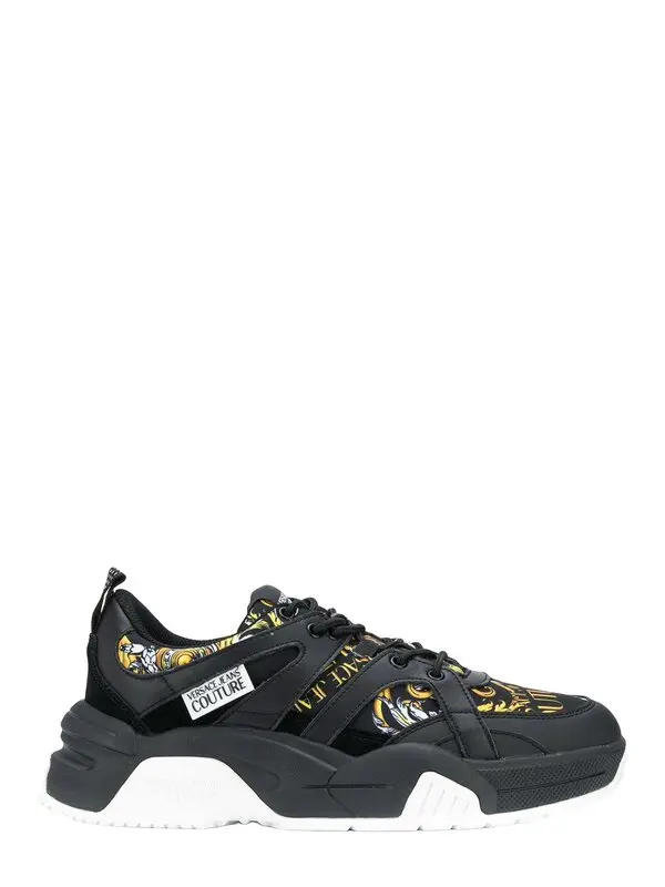 Versace Low-top Lace-up Sneakers - Black