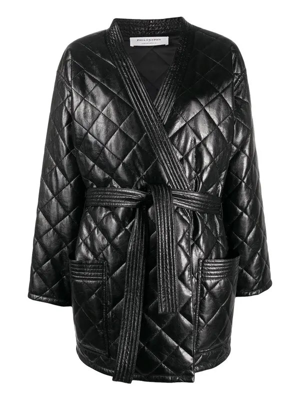 Philosophy Di Lorenzo Serafini Quilted Padded Jacket - Black