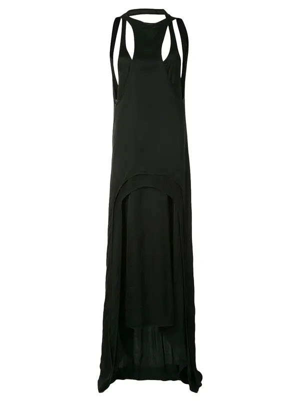 ANN DEMEULEMEESTER Draped Layered Dress - Black