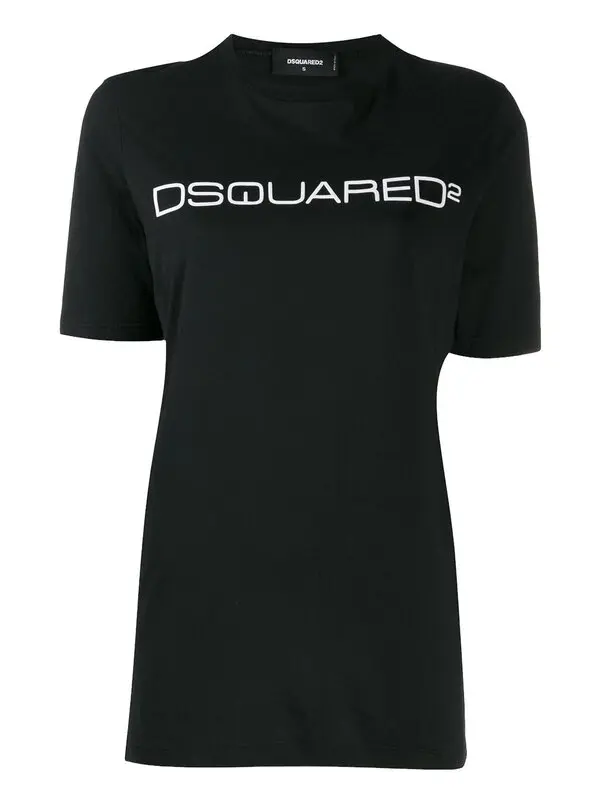 Dsquared2 Logo Print T-shirt - Black