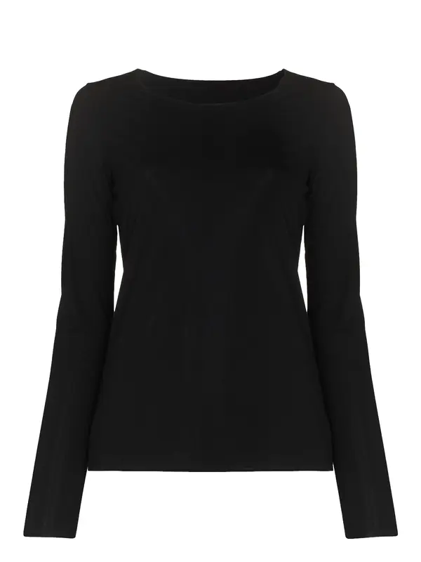 Wolford Aurora Crew-neck Top - Black