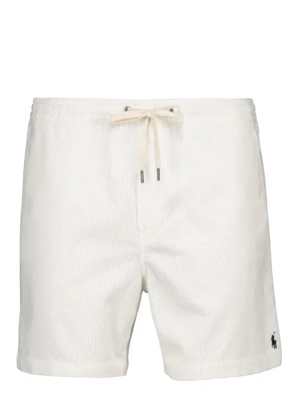 Ralph Lauren Corduroy Drawstring Shorts - White