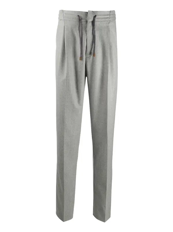 Brunello Cucinelli Drawstring Waist Trousers - Grey