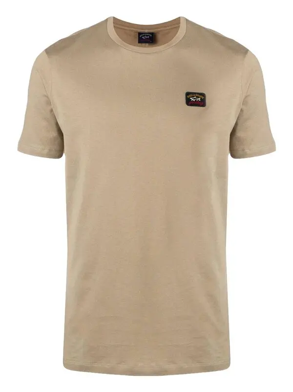 Paul & Shark Logo Patch T-shirt - Neutrals