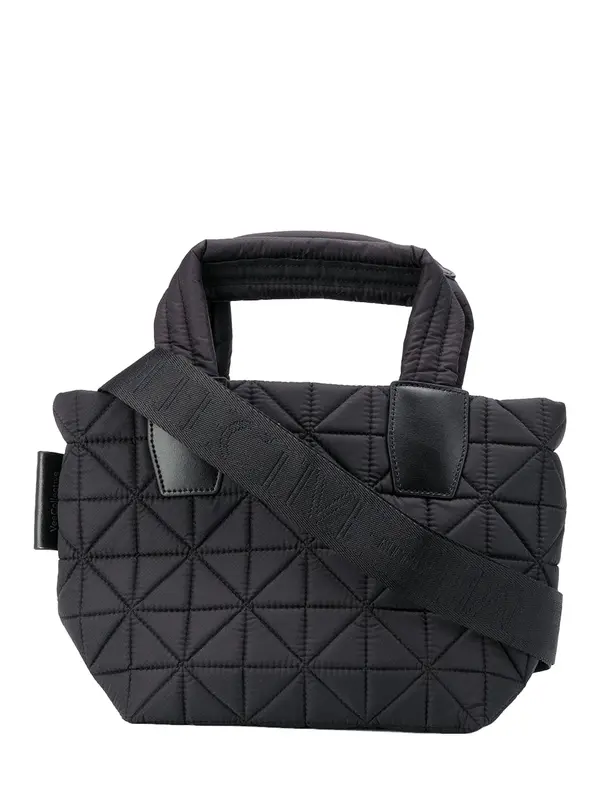 VEECOLLECTIVE Small Quilted Tote Bag - Black