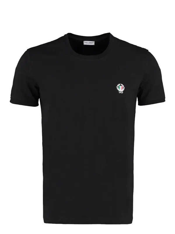 Dolce & Gabbana Embroidered T-shirt - Black