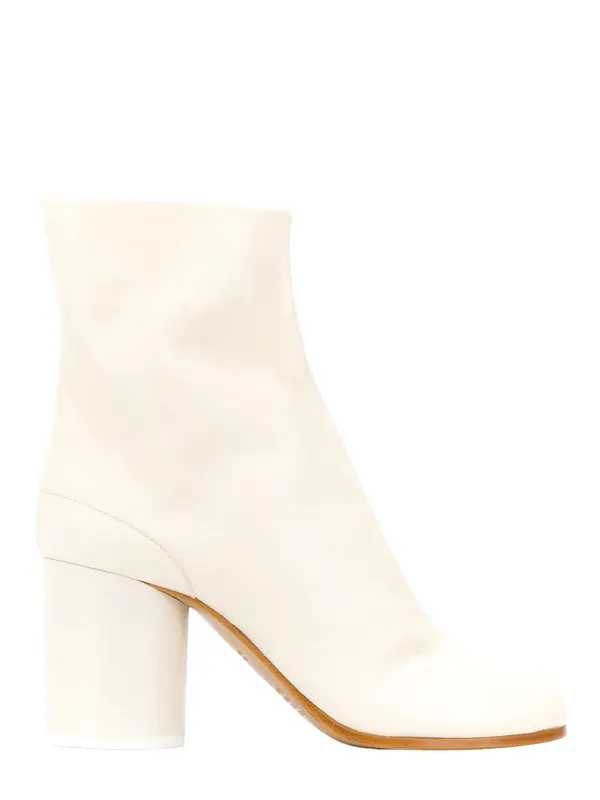 MAISON MARGIELA Tabi 80mm Leather Ankle Boots - Neutrals