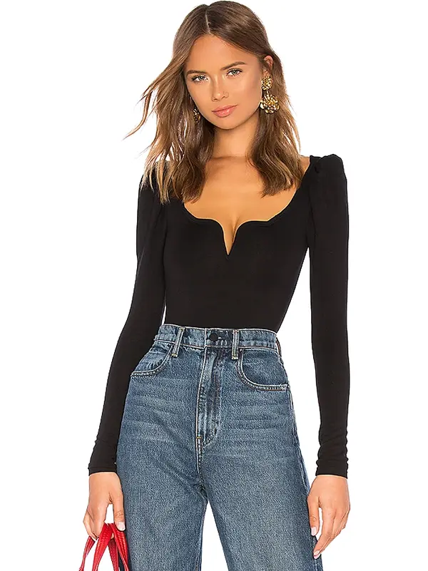 Lpa Sweetheart Bodysuit - Black