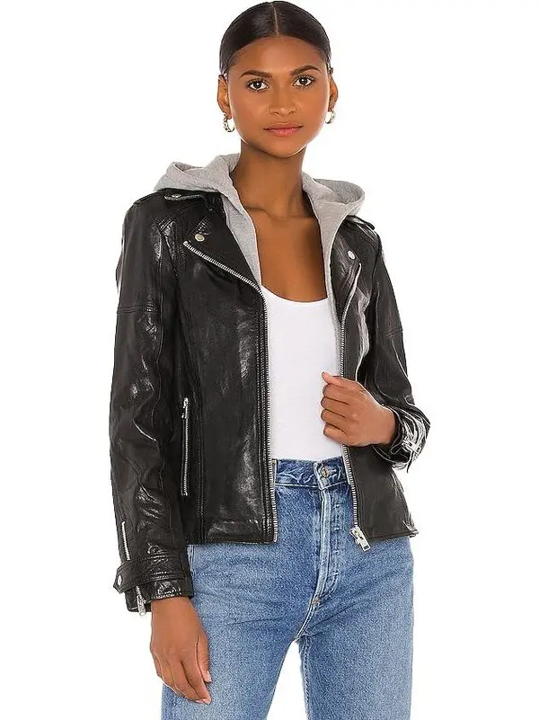 LAMARQUE Anna Leather Jacket - Black