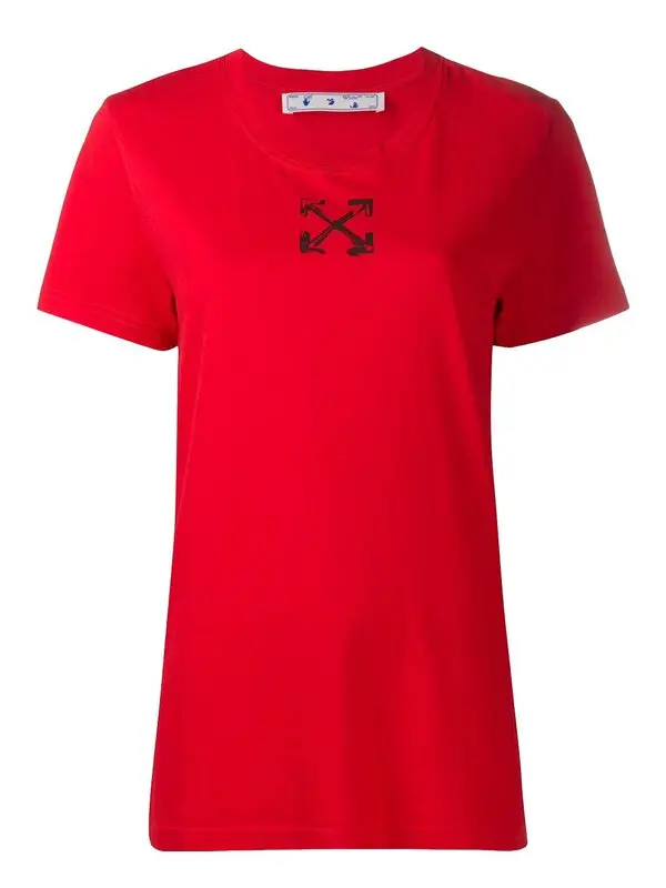 Off-White Arrows Detail T-shirt - Red