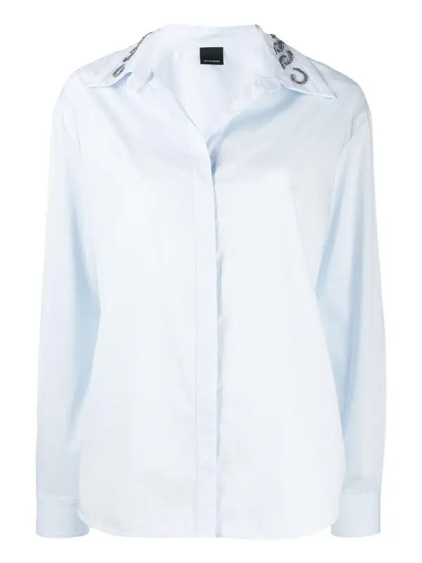 Pinko Embellished Collar Shirt - Blue