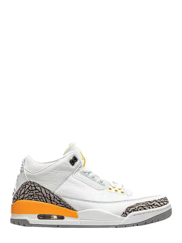JORDAN Air 3 Retro Laser Orange Sneakers - White
