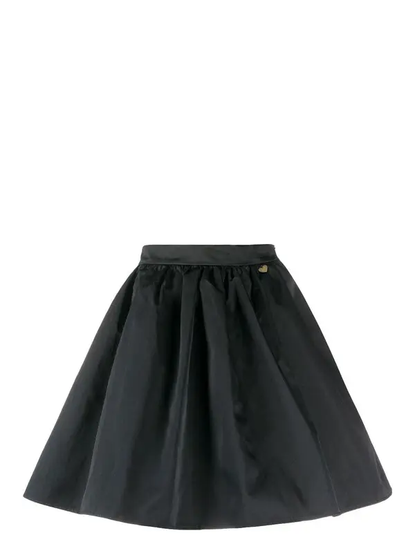 TWINSET Heart-charm Pleated Mini Skirt - Black