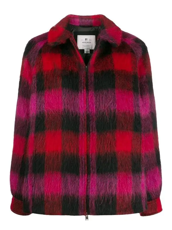 Woolrich Check Pattern Short Jacket - Red