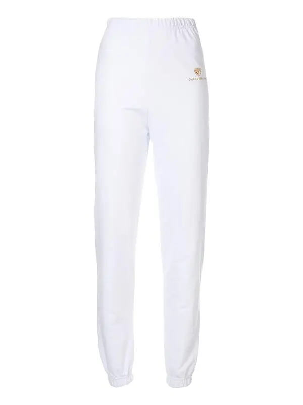 CHIARA FERRAGNI Logo Print Track Pants - White