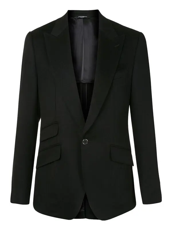 Dolce & Gabbana Sicilia-fit Single-breasted Cashmere Blazer - Black