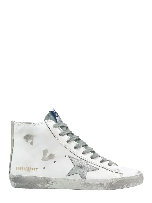 GOLDEN GOOSE Francy High-top Sneakers - White