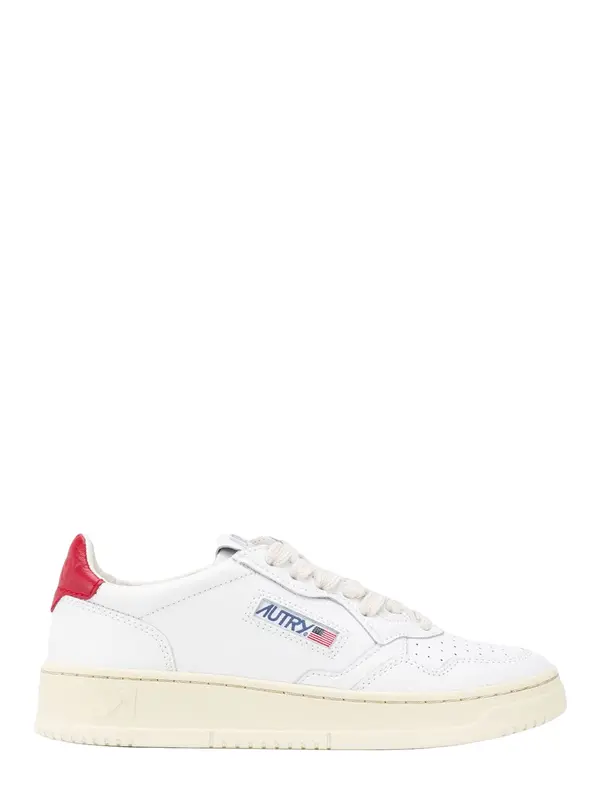 AUTRY Contrasting Heel Sneakers - White