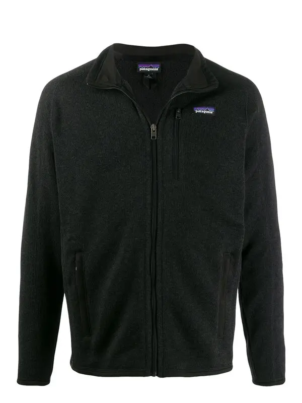 Patagonia Contrast Logo Bomber Jacket - Black