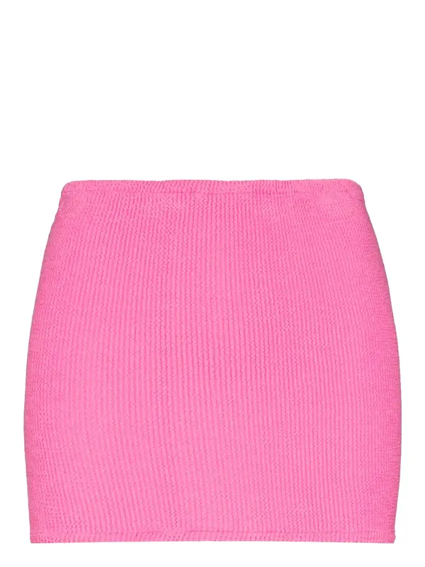 Hunza G Crinkled-effect Mini Skirt - Pink