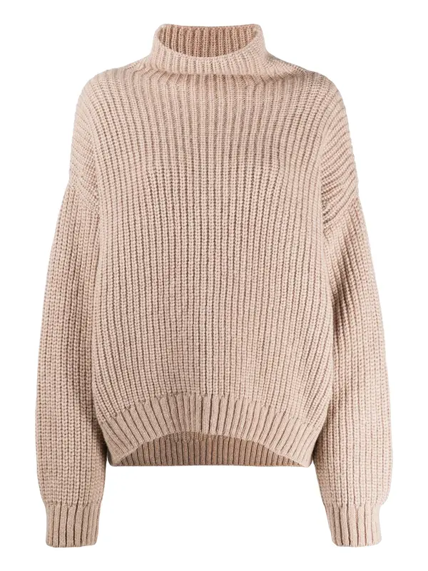 ANINE BING Sydney Turtleneck Jumper - Neutrals