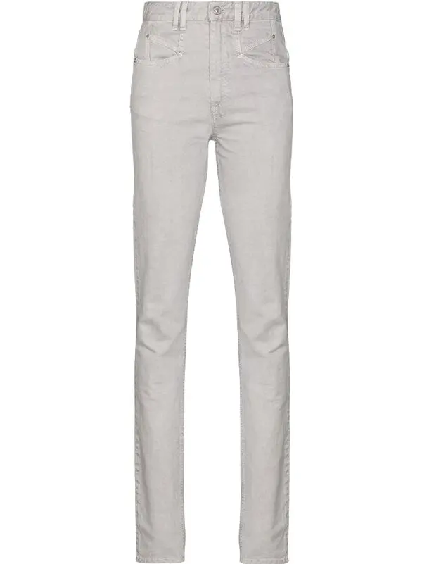 Isabel Marant Nonomic Skinny Jeans - Grey