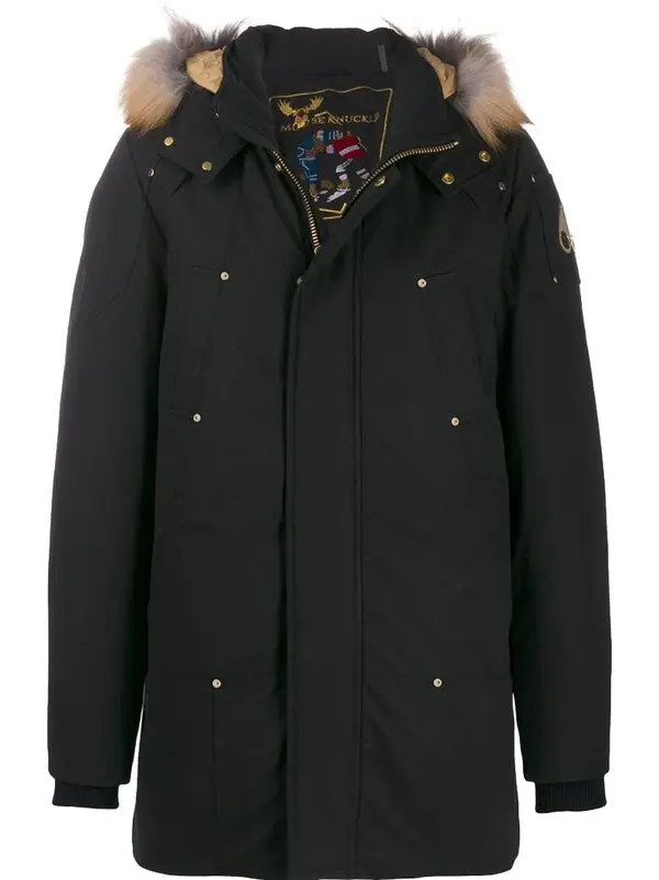 Moose Knuckles Stag Lake Parka Coat - Black