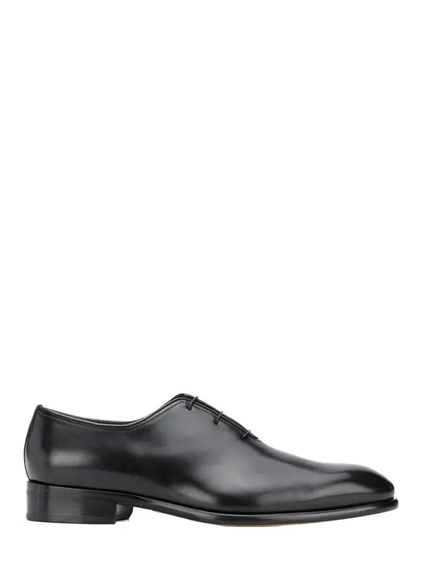 DOUCAL'S Leather Oxford Shoes - Black