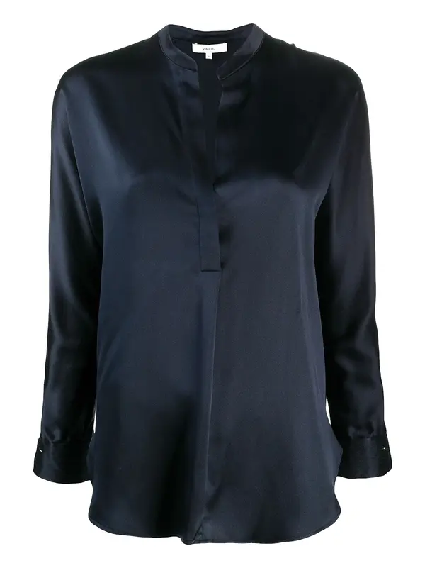 Vince Long-sleeved Blouse - Blue
