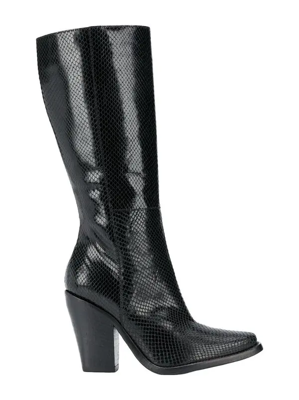 Philosophy Di Lorenzo Serafini Pointed Knee-length Boots - Black