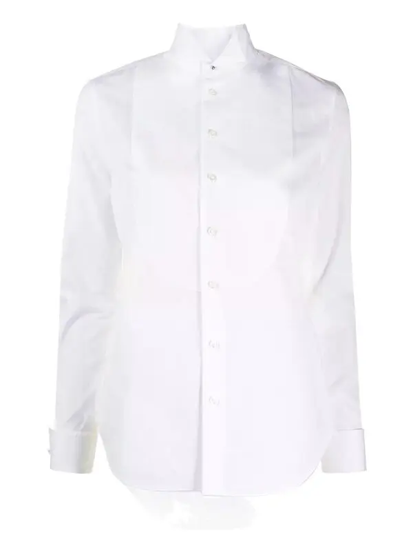 Ralph Lauren Wingtip-collar Tuxedo Shirt - White