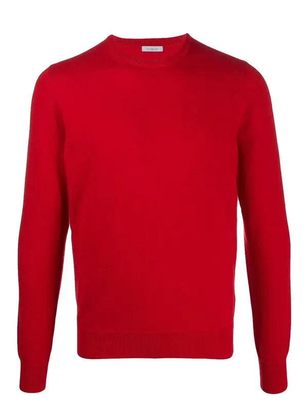 Malo Crew-neck Cashmere Sweater - Red