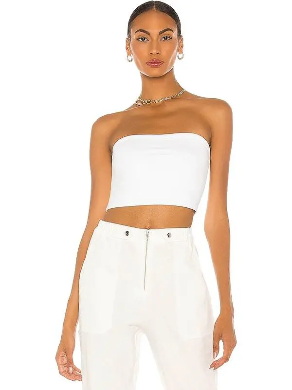 Susana Monaco Strapless Crop Top - Sugar