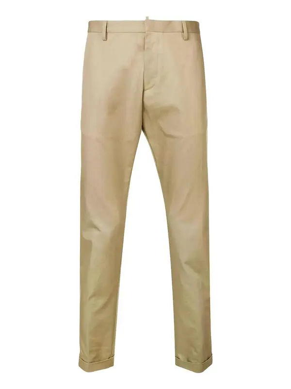 Dsquared2 Cropped Chino Trousers - Neutrals