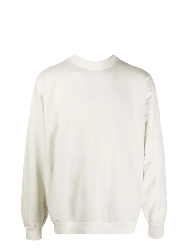 AMBUSH Quilted Crew Neck Sweatshirt - Neutrals