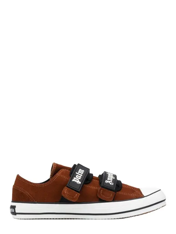Palm Angels Logo Touch-strap Sneakers - Brown