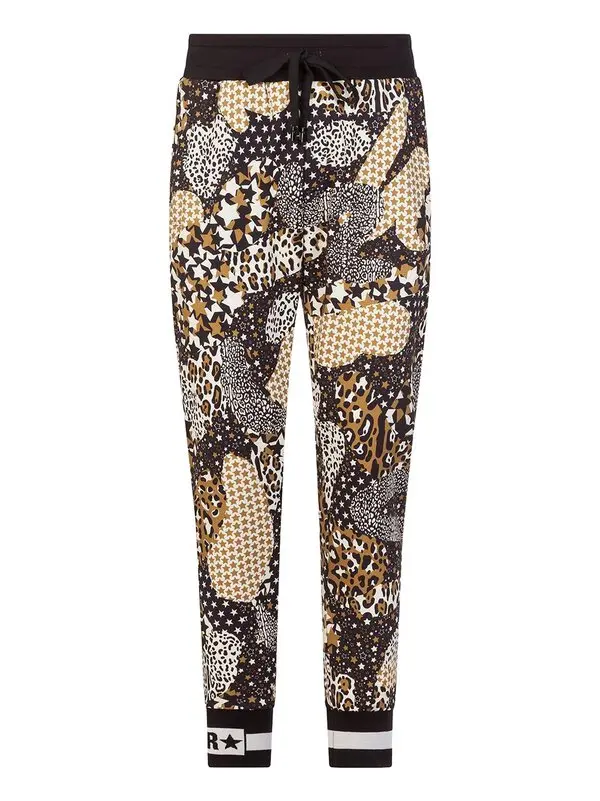 Dolce & Gabbana Mix-print Track Pants - Black
