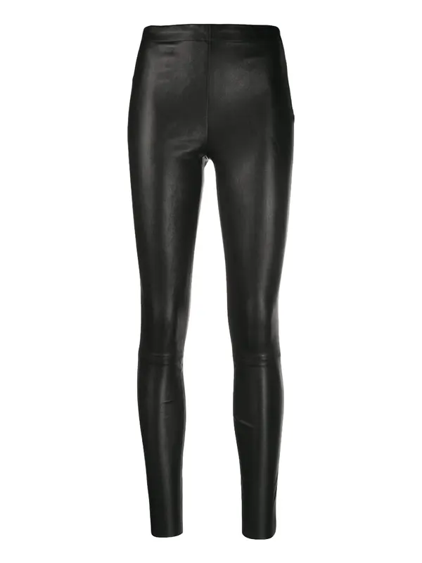 Alice + Olivia Maddox Leather Leggings - Black
