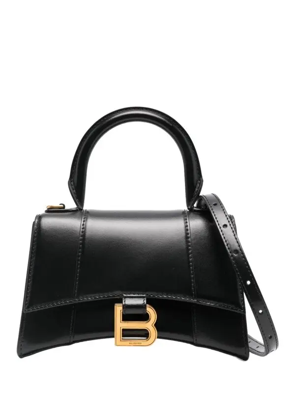 Balenciaga Hourglass Xs Top-handle Bag - Black