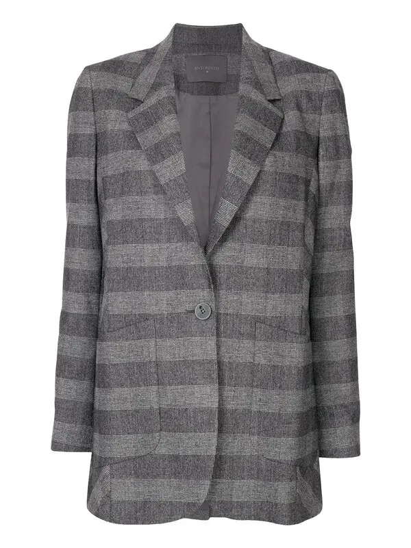 Lorena Antoniazzi Prince Of Wales Check Blazer - Grey