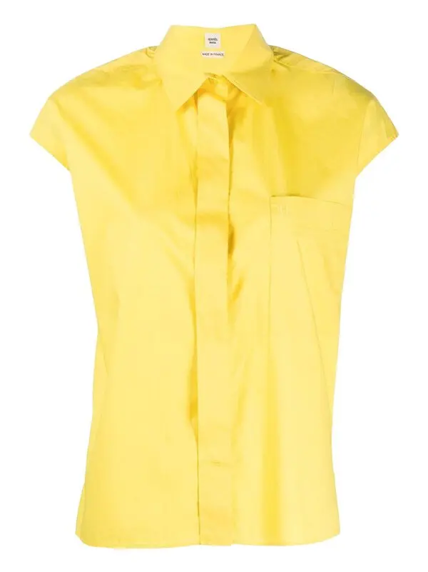 Hermès Sleeveless Shirt - Yellow