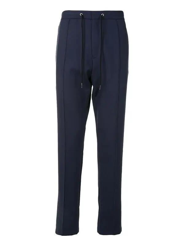 Kenzo Piped-trim Drawstring Waist Trousers - Blue
