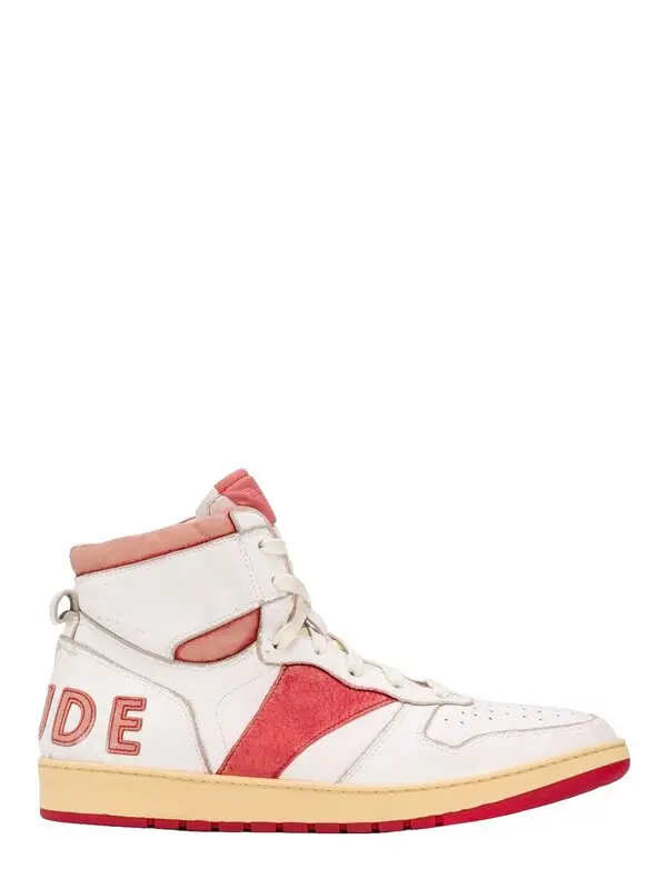 Rhude High-top Logo Sneakers - White