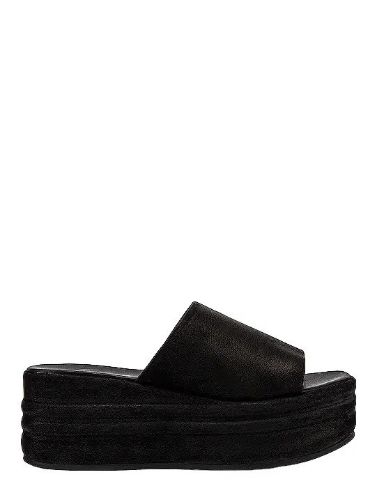 Free People Harbor Platform Sandal - Black